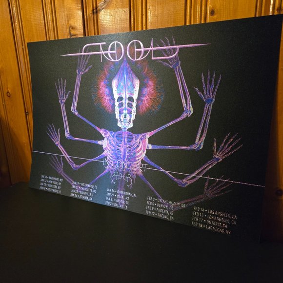 Wall Decor | Tool Tour Poster 224 Us Tour Dates Foil Stock Print | Poshmark